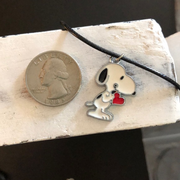 Jewelry | 318 Snoopy Necklace Red Heart | Poshmark